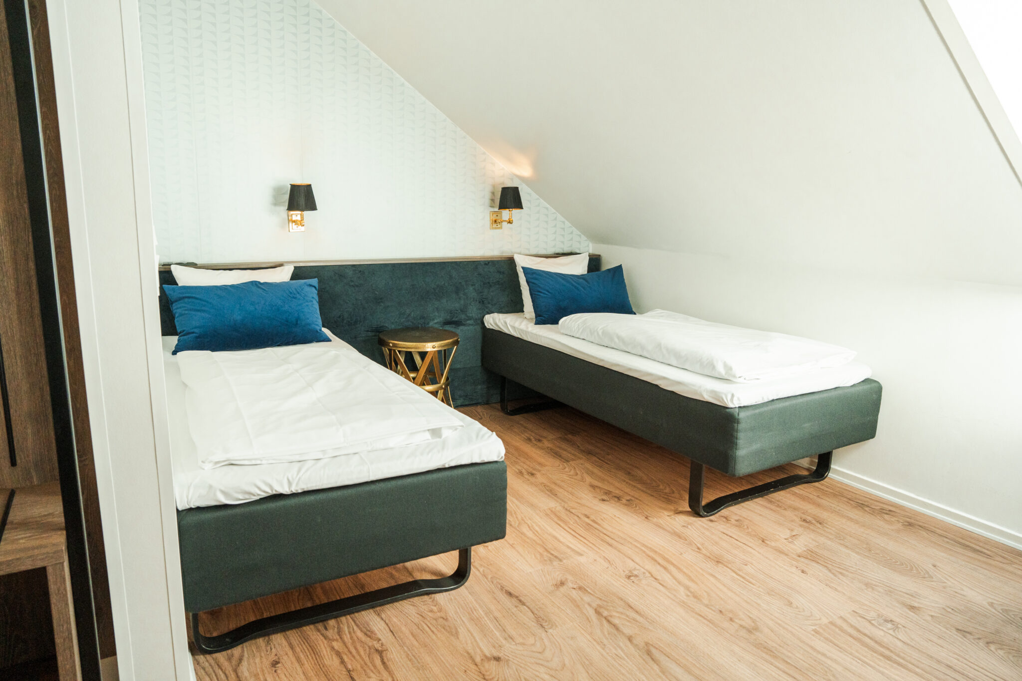Double rooms at the manor Scheelsminde in Aalborg